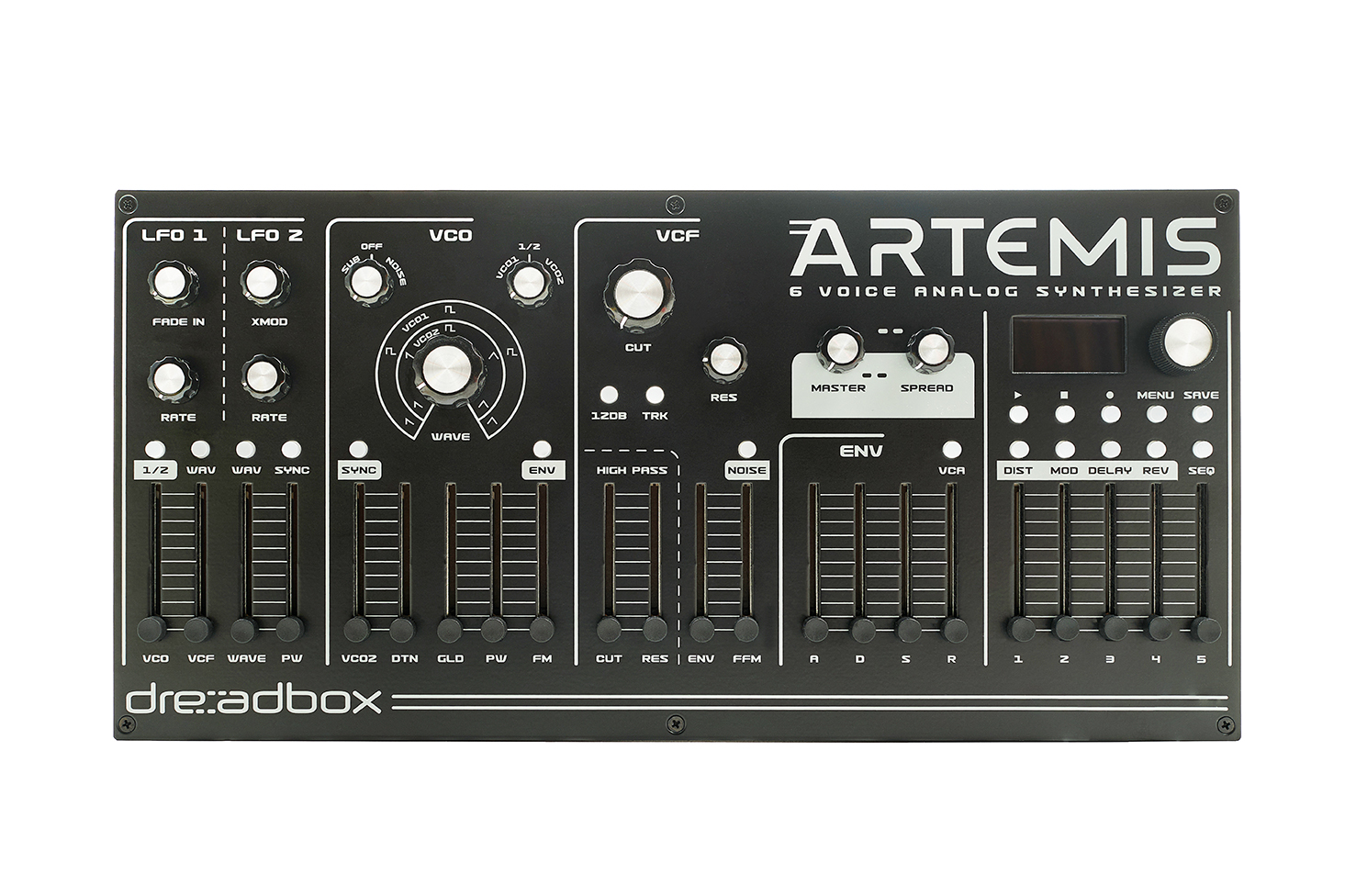 Dreadbox Artemis 6-voice analog synthesizer - Matrix Pro Audio